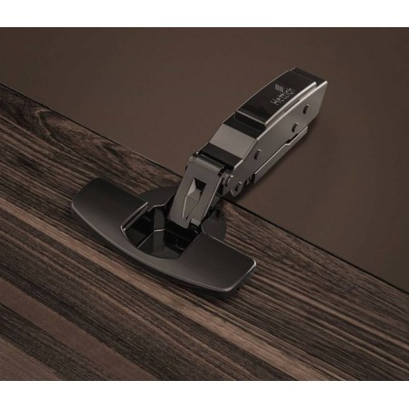 Bisagra Hettich SENSYS 8675 110º Solapada TH52 montaje tornillo a 52mm s/muelle (PUSH)Obsidian black